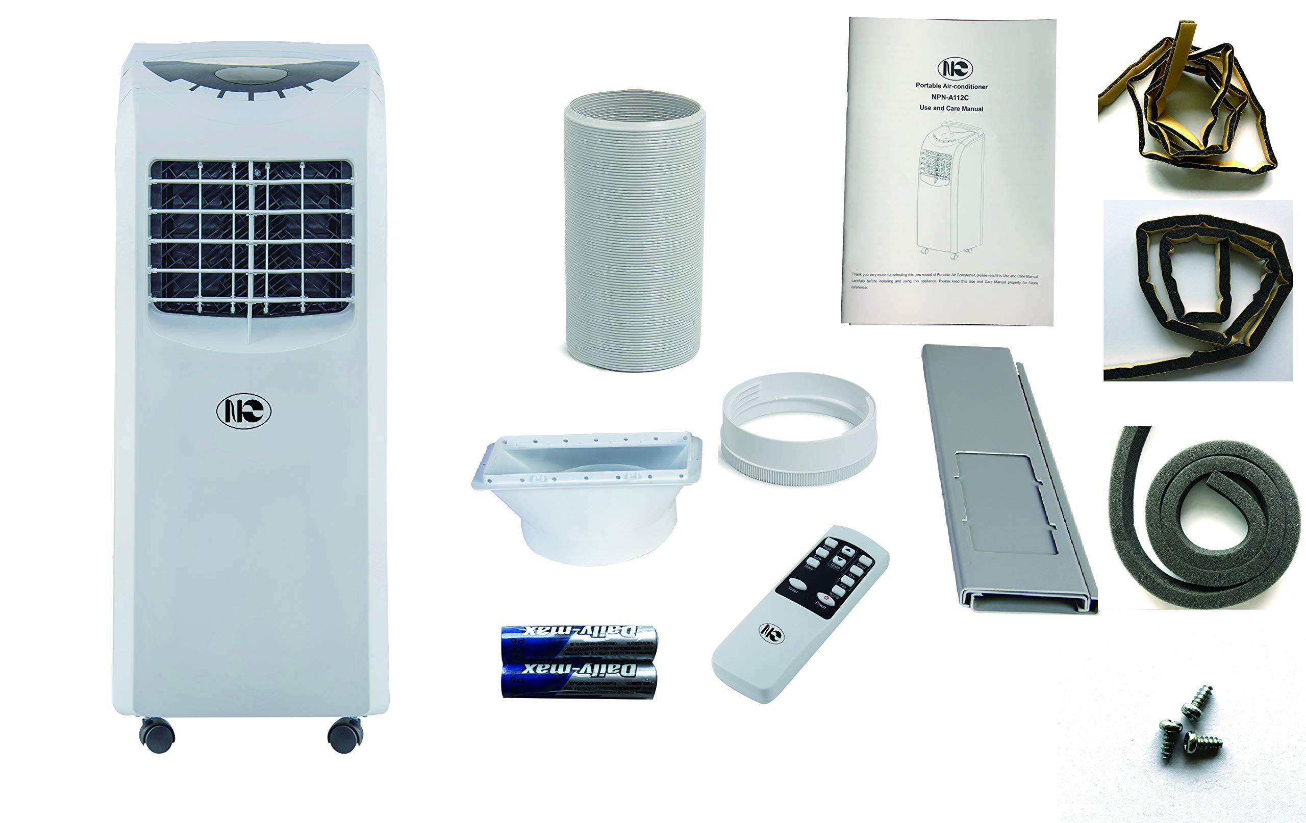 Portable Air Conditioner, 12000 BTU (SACC), 400 sq.ft, Standing Room AC Unit with LED Display, Remote Control and 24-Hour ON/OFF Programmable Timer, Low Noise Level, ETL Certified