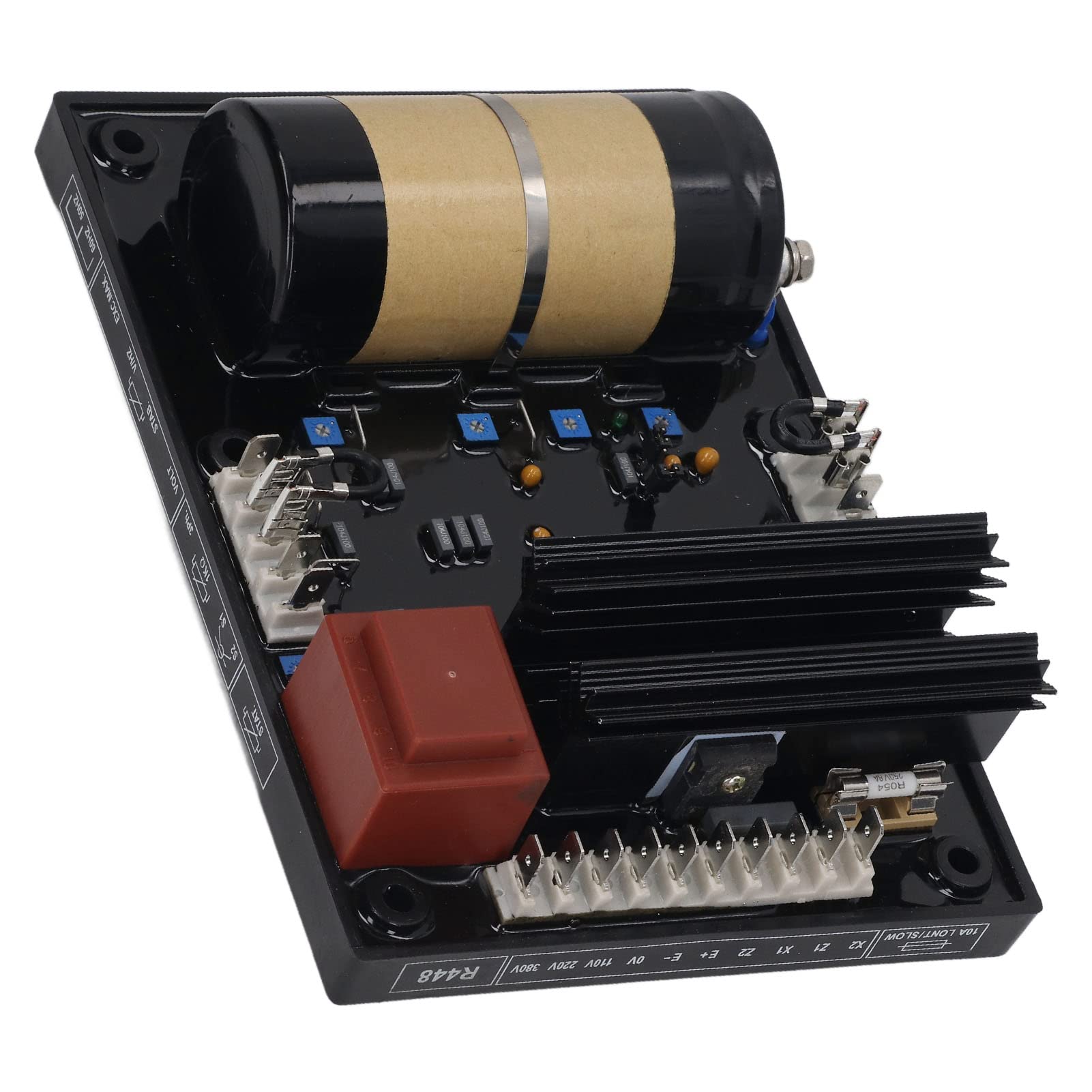 Mothinessto Generator AVR, Generator Volt Control Regulator 70‑140VAC Accurate Controlling Easy Installation Compact for Replacement