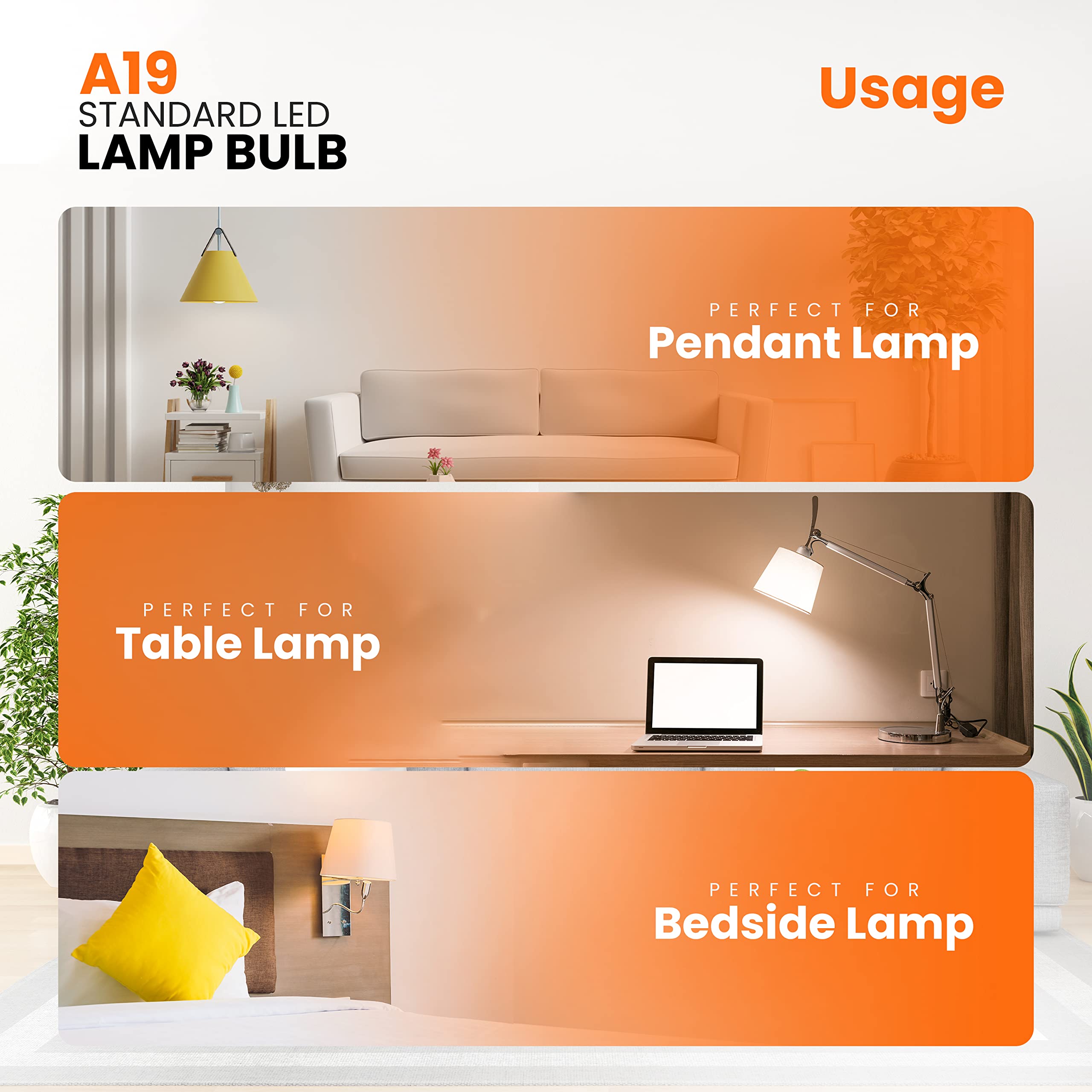 SunLake 10 Pack G25 Light Bulbs 40 Watt Equivalent, 5000K Daylight Dimmable, 450 LUMENS, E26 Base, LED Eye Friendly, Vanity Globe 5 Watt LED Bulbs for Bathroom Makeup Mirror Droplight, Floor lamp
