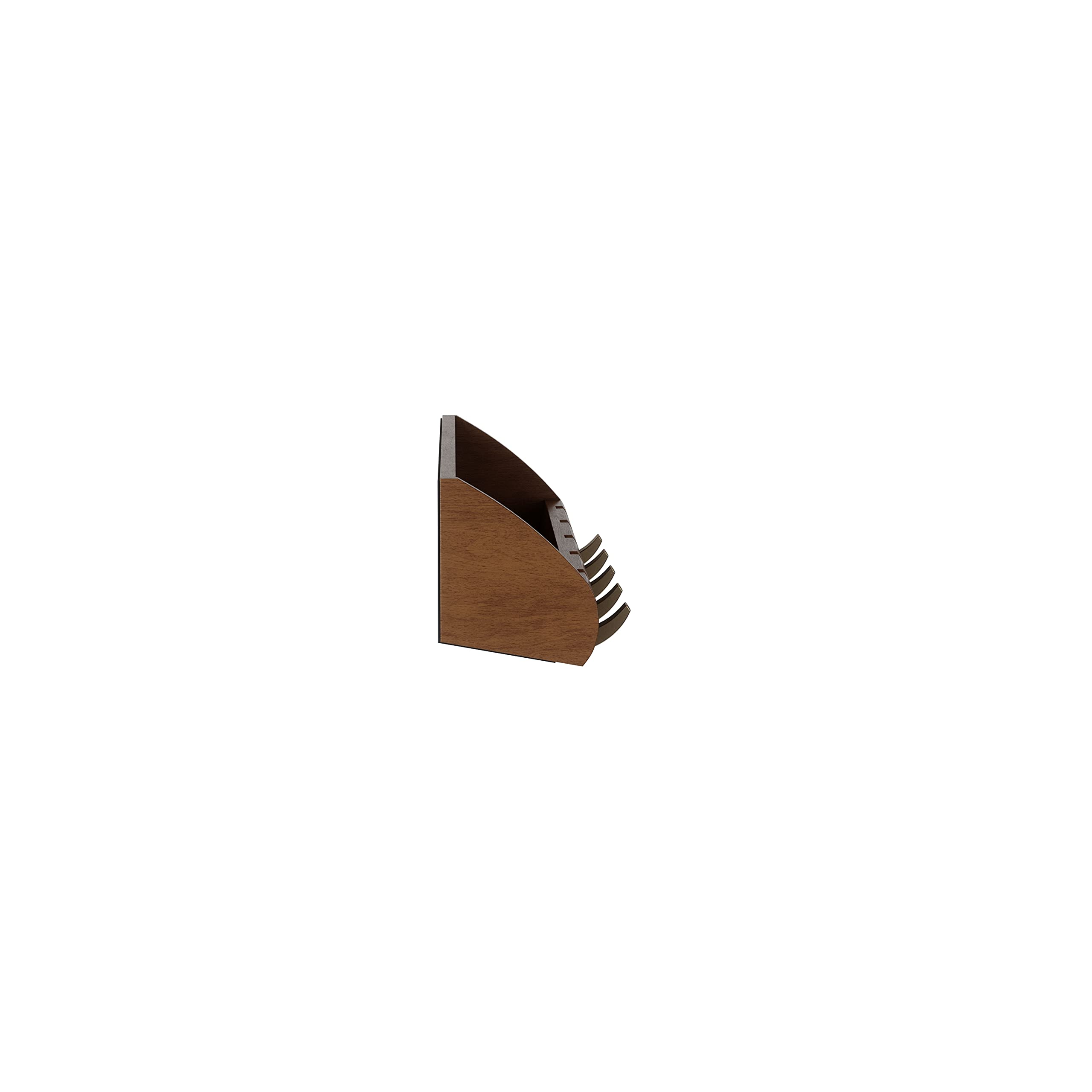 Umbra Cubby Entryway Organizer, Light Walnut/Warm Gold