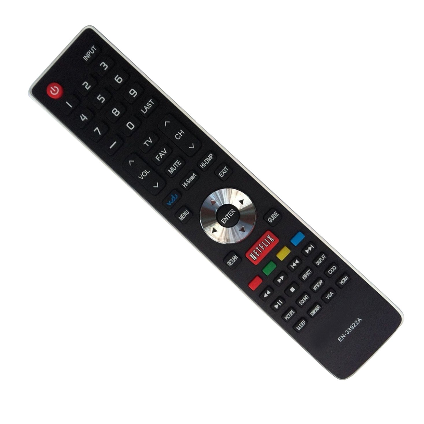 NEW Smart Internet TV REMOTE Control EN-33922A for Hisense Smart Internet TV LHD32K366WUS LTDN40K366NWUS LTDN40K366WUS LTDN50K366GWUS LTDN50K610GW LTDN55K610GW¡