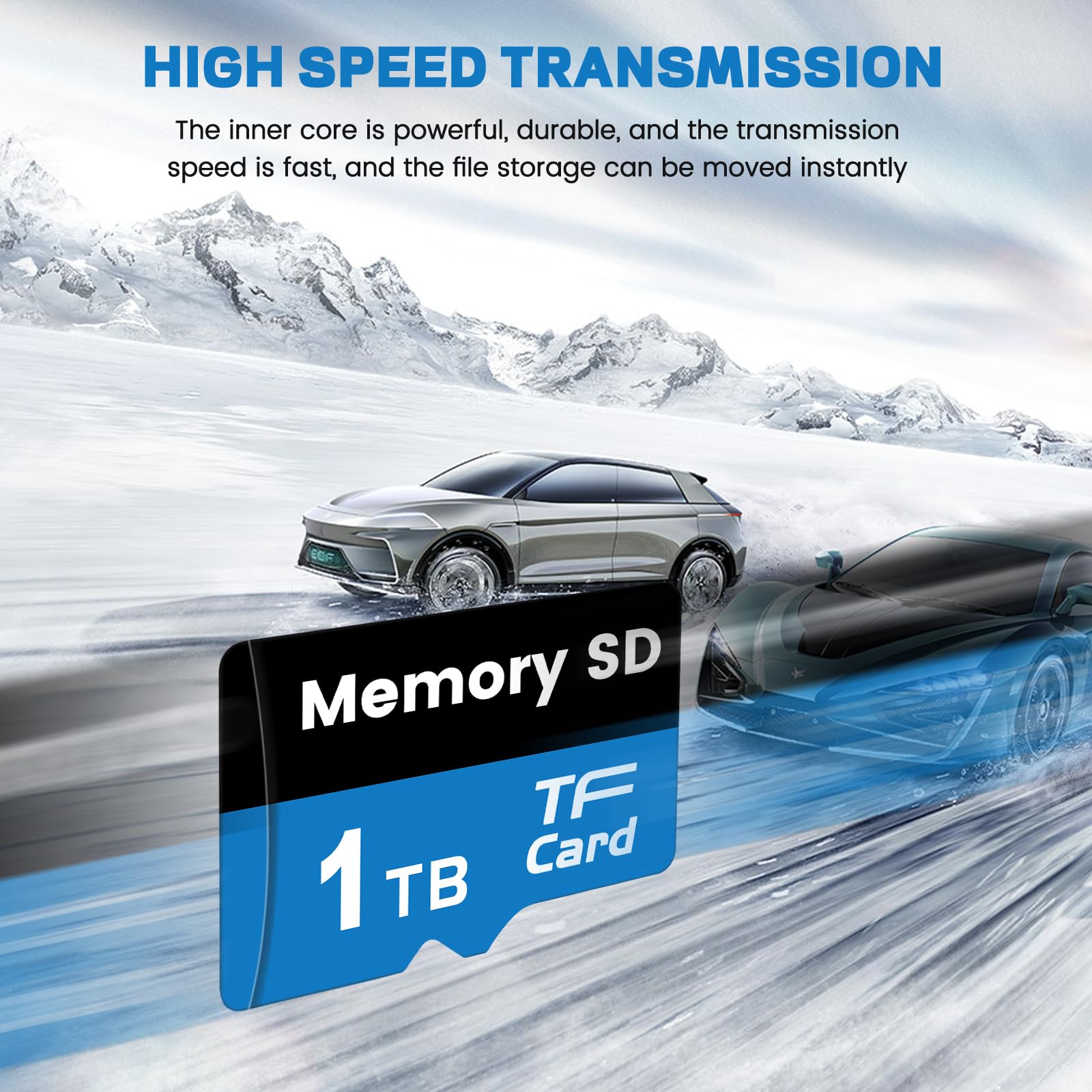 passdise 1TB High Speed TF Storage Memory Waterproof 1024GB Large Capacity Video Recording for Smartphone, Dashcam, Drone, Camera