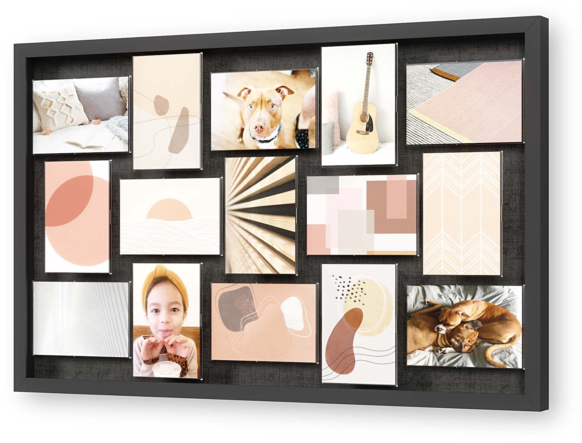 Umbra Pixie Multi-Picture Wall Frame, Black, Blackwood Tx