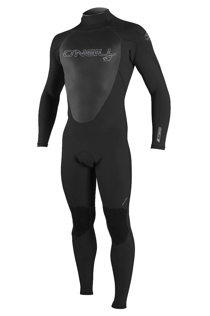O'Neill Wetsuits Men's Epic 3/2mm Back Zip Full Wetsuit, Black/Black/Black, XX-Large