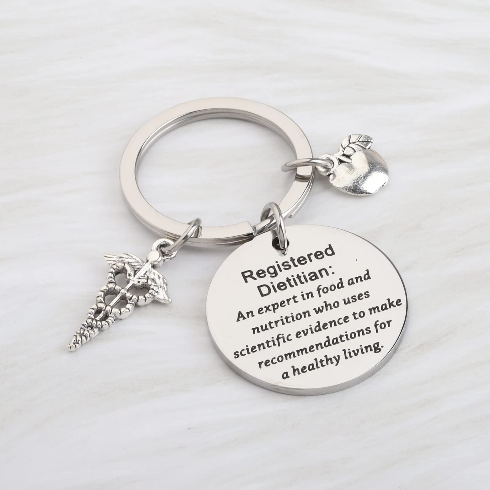 TGBJE Dietitian Gift RD Registered Dietitian Gift Registered Dietitian Keychain Thank You Gift For Dietitian Nutritionist Gift (registered dietitian kc)