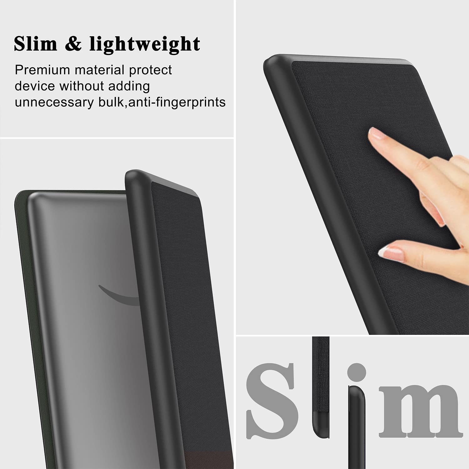 Soke Case for All-New Kindle Paperwhite,(Only Fit 11th Generation-2021 Release),Premium Slim Folio Cover with Auto Wake/Sleep for Kindle Paperwhite & Signature Edition 6.8" E-Reader,Black