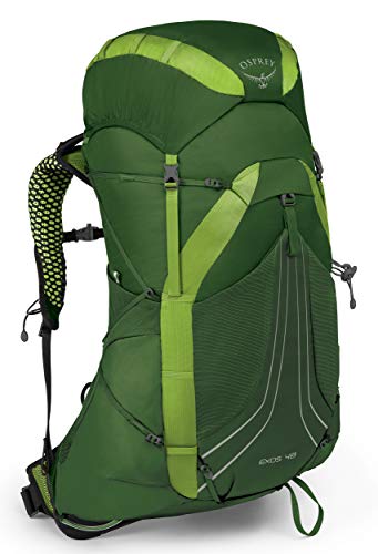 Osprey Exos 48 Men's Backpacking Backpack, Tunnel Green, Medium