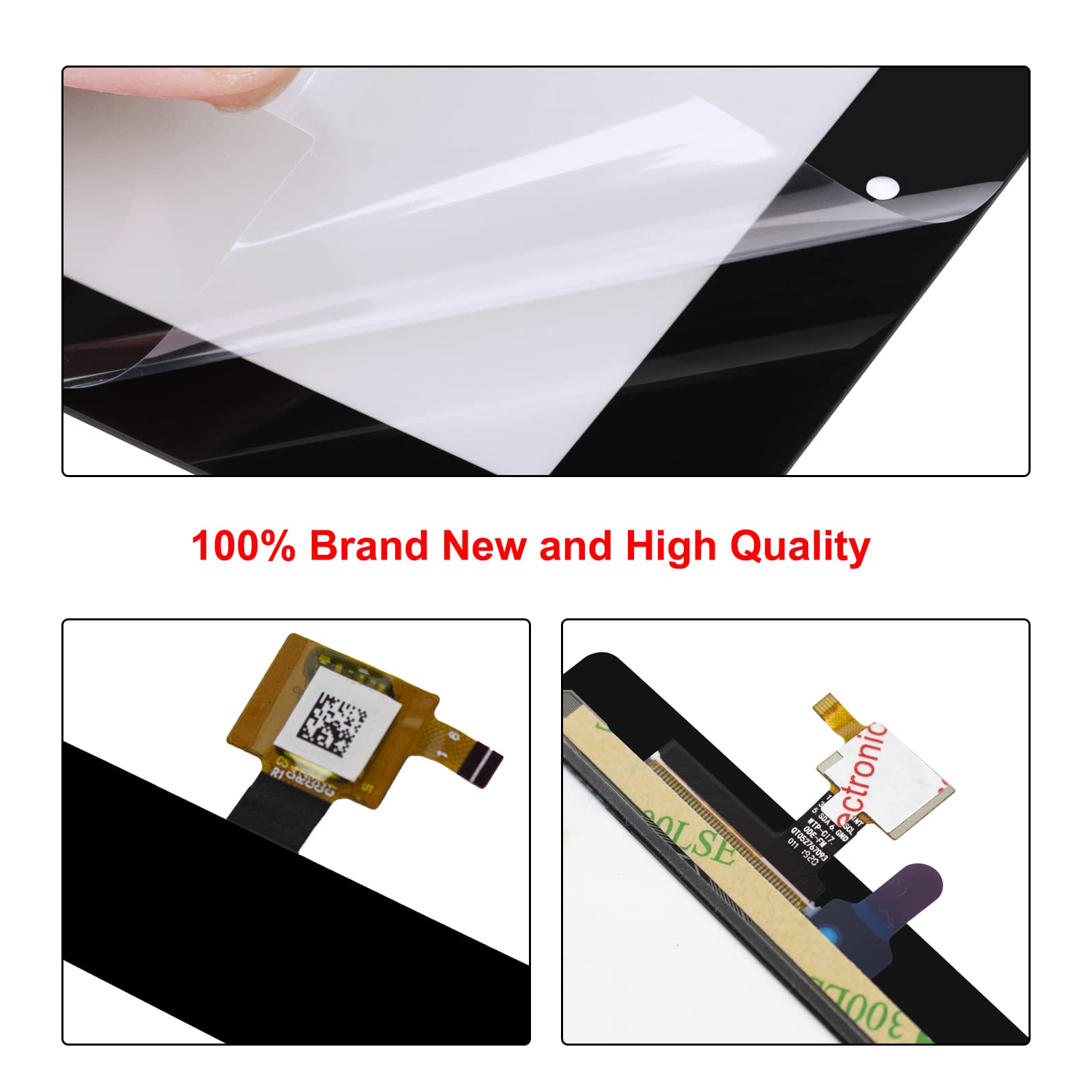 Upgraded Touch Screen Digitizer Replacement for Amazon Kindle Fire 7 9th Gen 2019 M8S26G with Tempered Glass Film and Professional Tool Kit