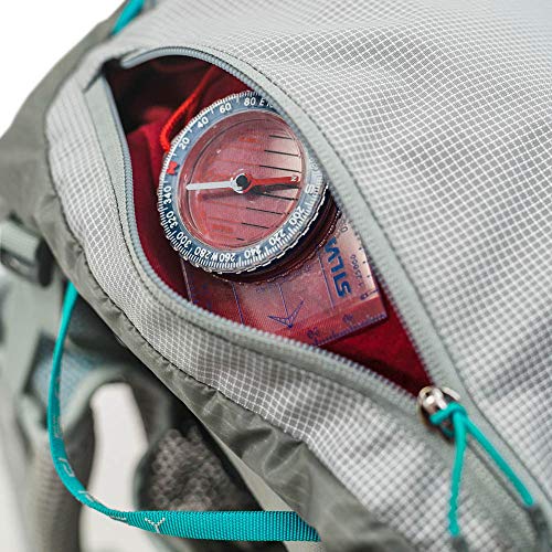 Osprey Lumina 60L Women's Ultralight Backpacking Backpack, Cyan Silver, Small