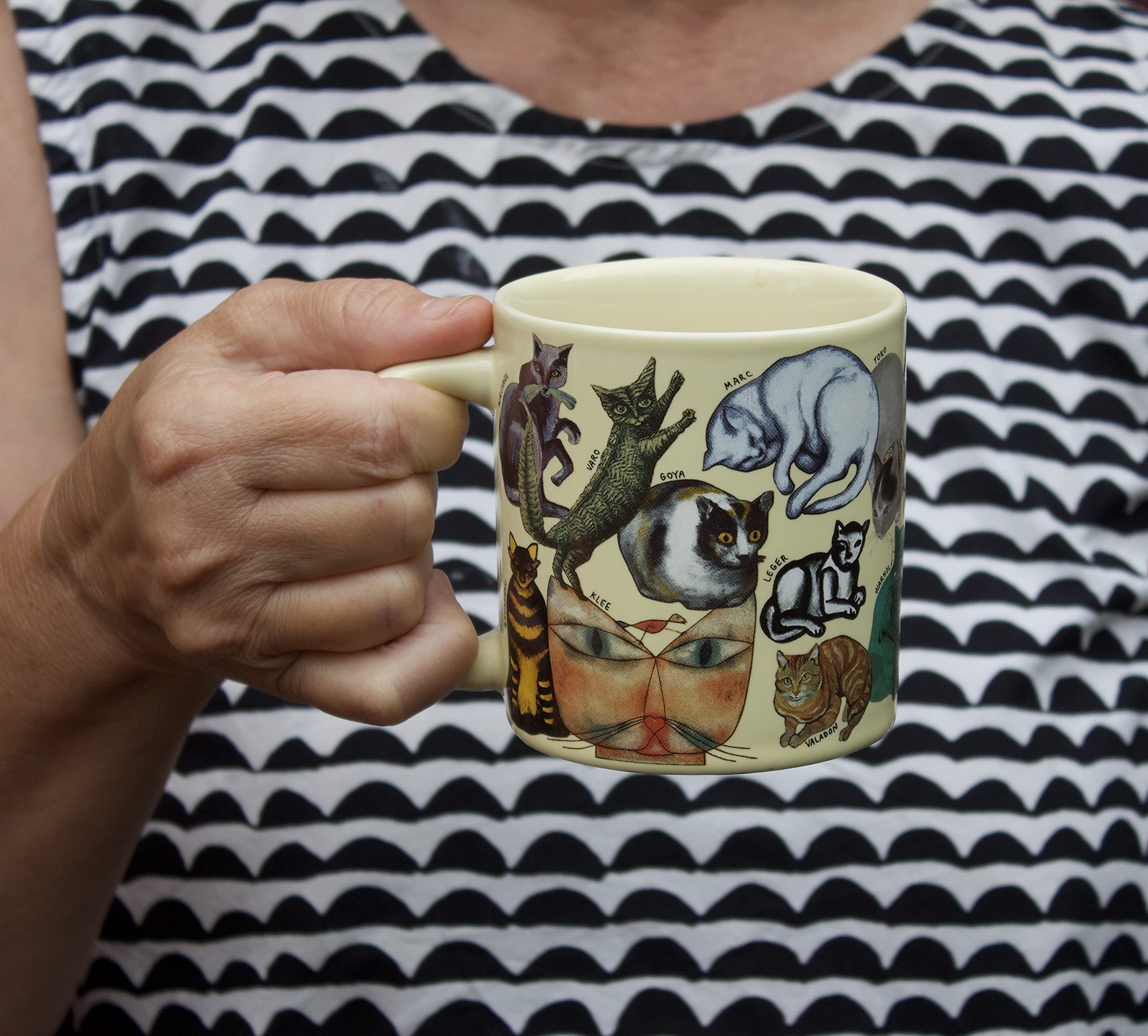 The Unemployed Philosophers Guild Artistic Cat Mug - Featuring Cats and Kittens from Famous Paintings Throughout Art History, Comes in a Fun Gift Box, 12 oz.