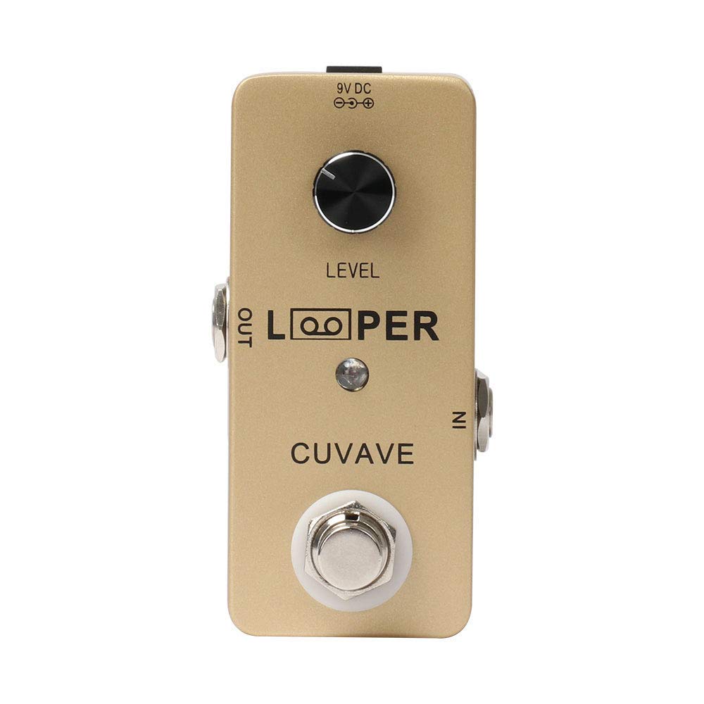 SharkChili Electric Guitar Looper Effect Pedal True Bypass 5 minutes and 24bit lossless (without power supply)