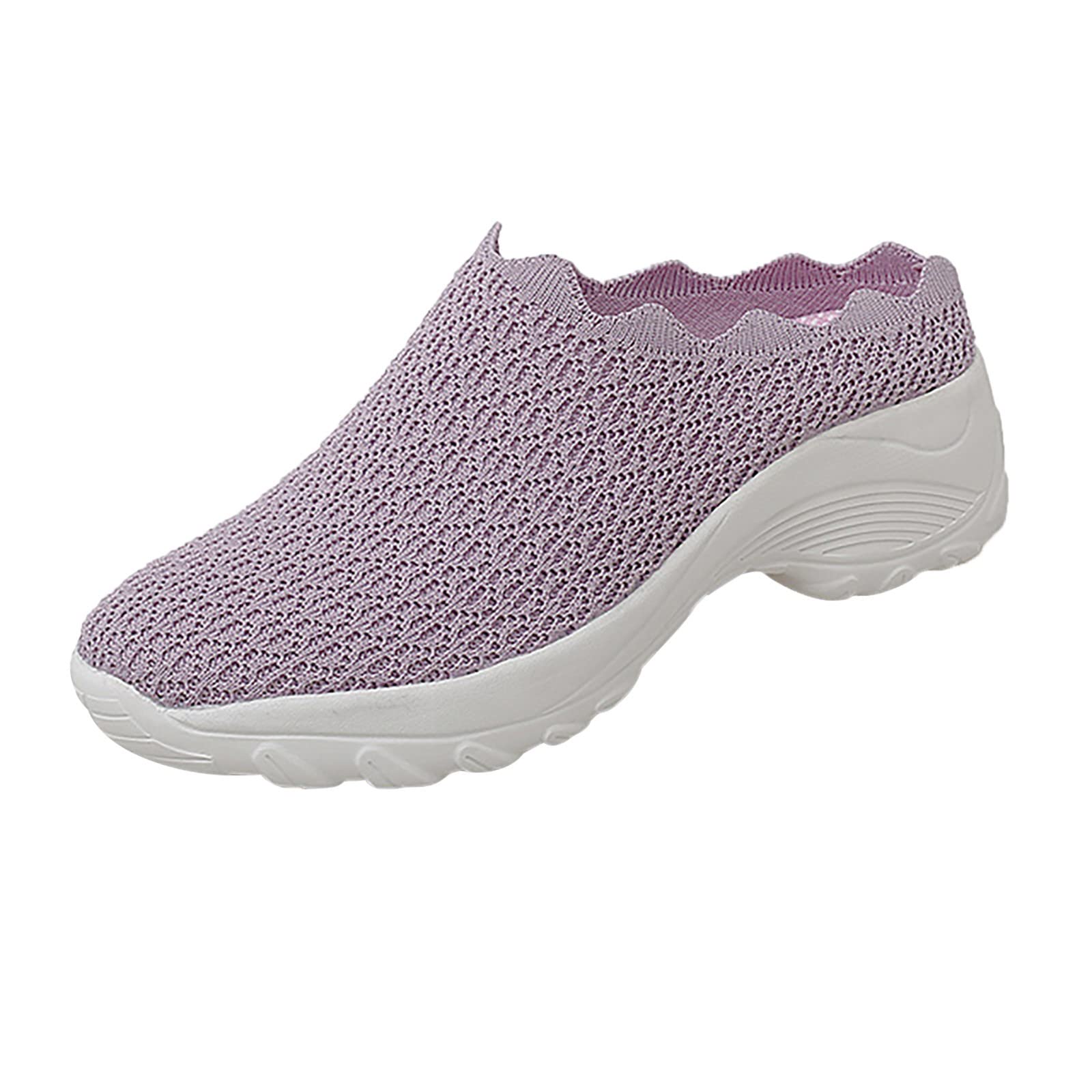 ZHOUXINGB Slippers for Women, Wedge Sandals for Women Size 12 Indoor Sandals Tie Up Dress Shoes Arch Support Shoes High Heel Flip Flops Vacation Vintage Shoes for Women