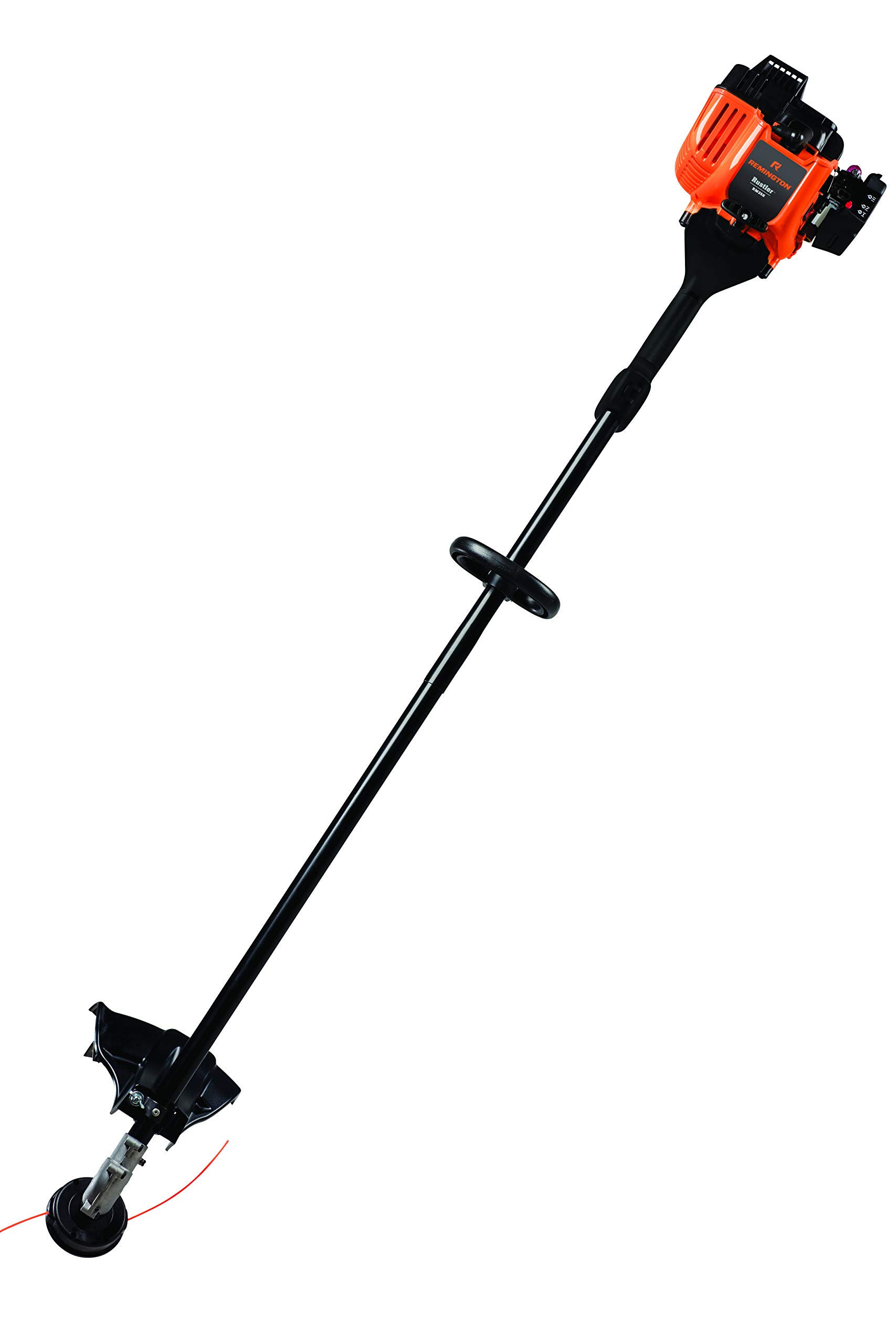 Remington RM25S 25cc 2-Cycle 16-Inch Straight Shaft Gas Powered String Trimmer - Lightweight Weed Wacker for Lawn Care, Orange