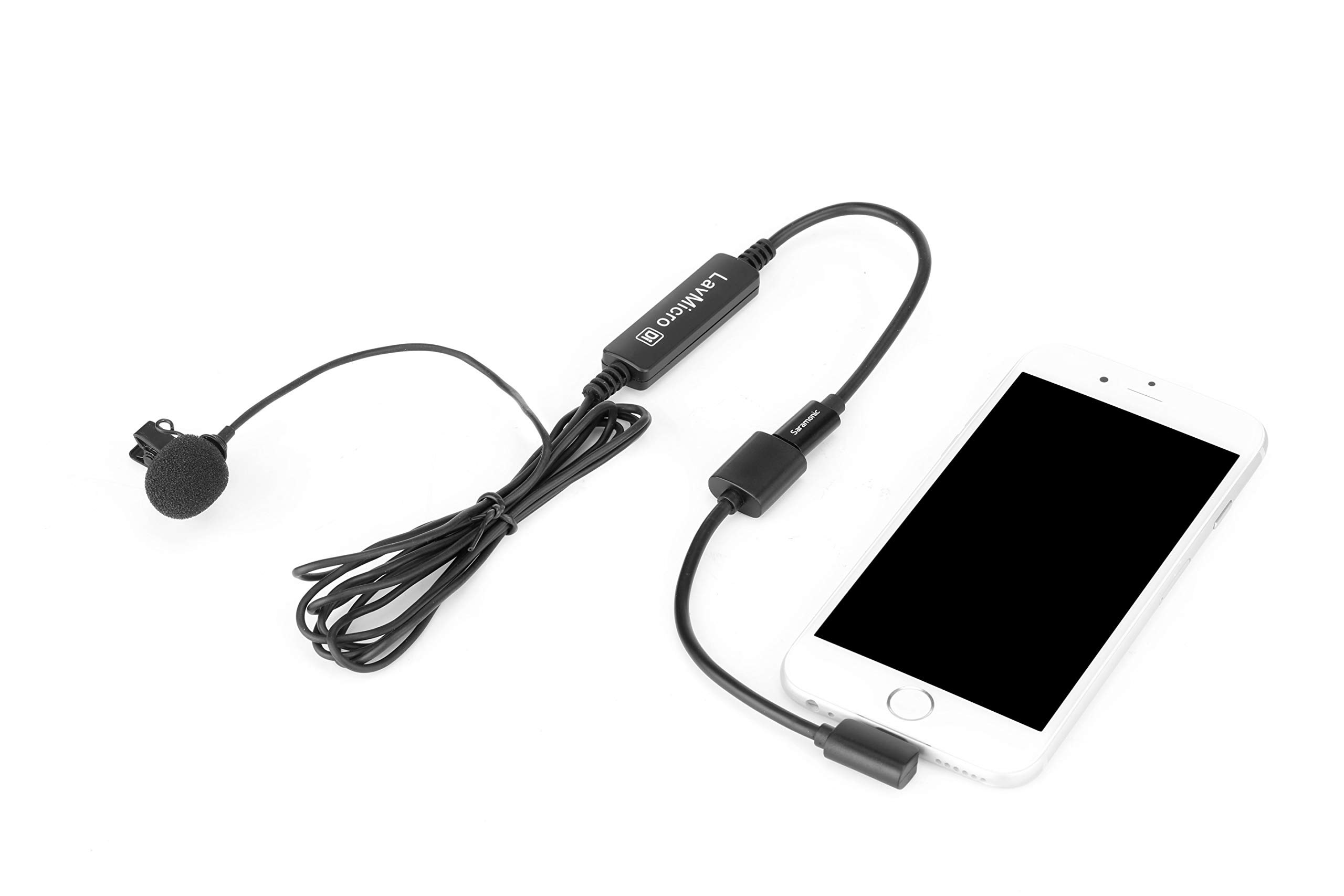 Saramonic Short Lightning Cable with Right-Angle Connector for iPhones Mounted in Gimbals (DITC80), M to F Right-Angle
