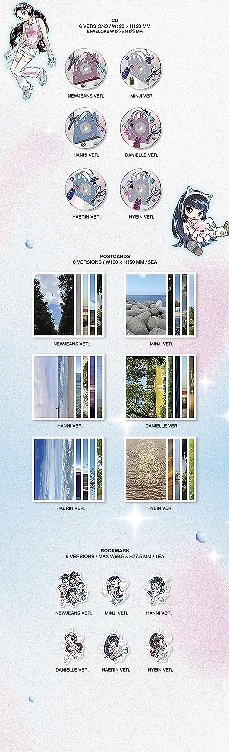 NewJeans - 2nd EP Get Up [Bunny Beach Bag ver.] Album (6 ver. SET)