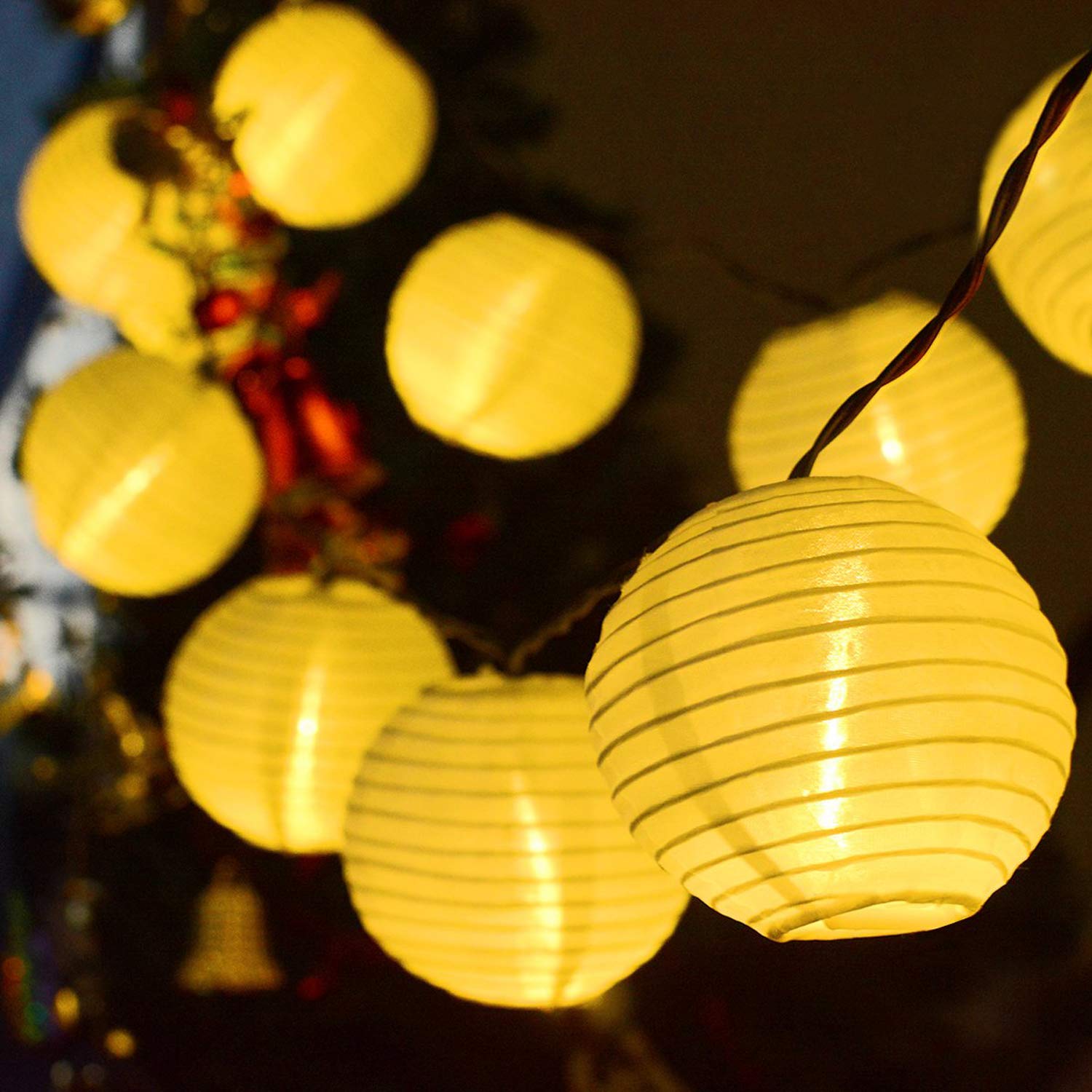 Novelty Place 6 inch White Paper Lanterns (Pack of 10) - Great Chinese/Japanese Home, Party & Wedding Decorations