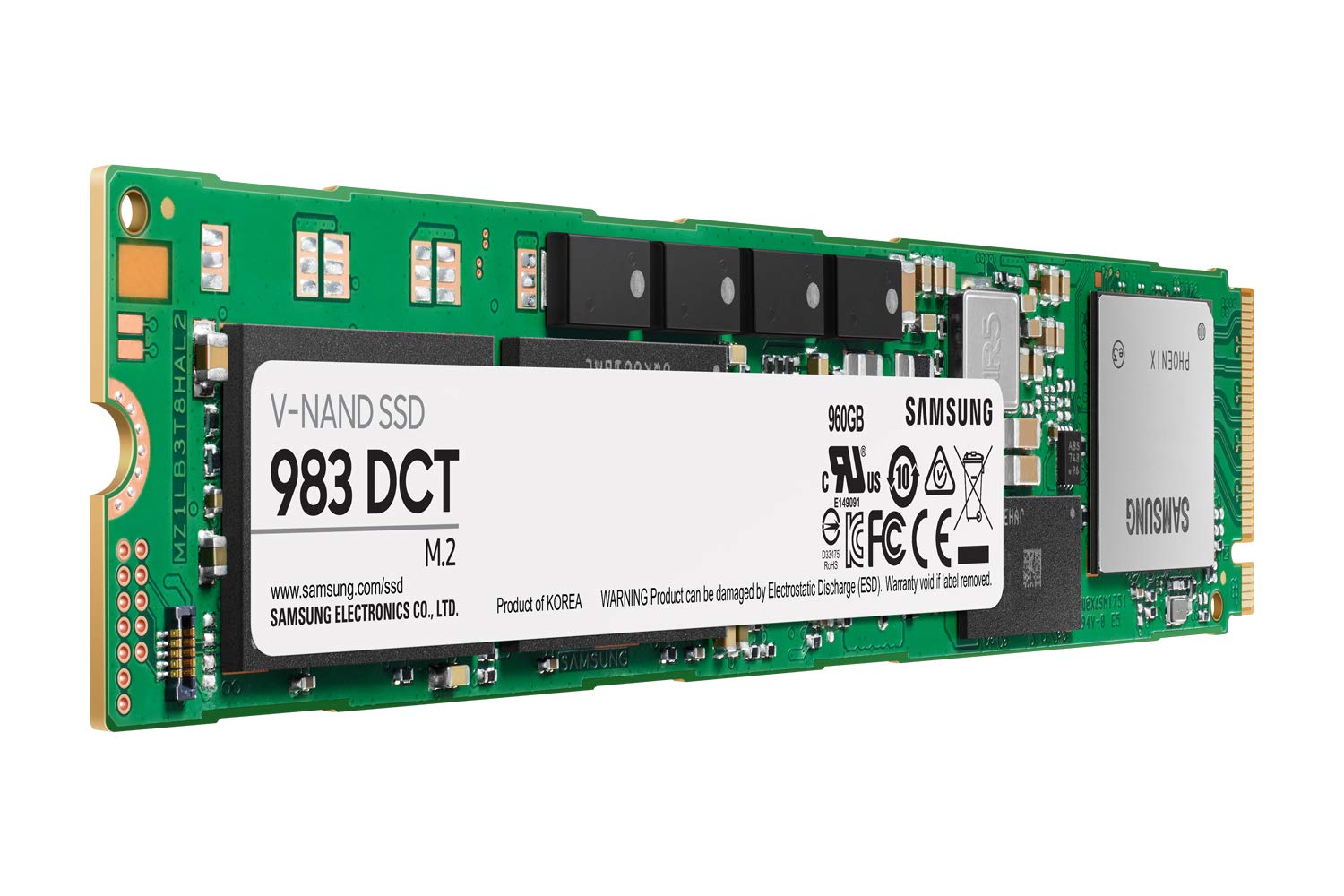 Samsung 983 DCT Series SSD 960GB - M.2 NVMe Interface Internal Solid State Drive with V-NAND Technology for Business (MZ-1LB960NE)