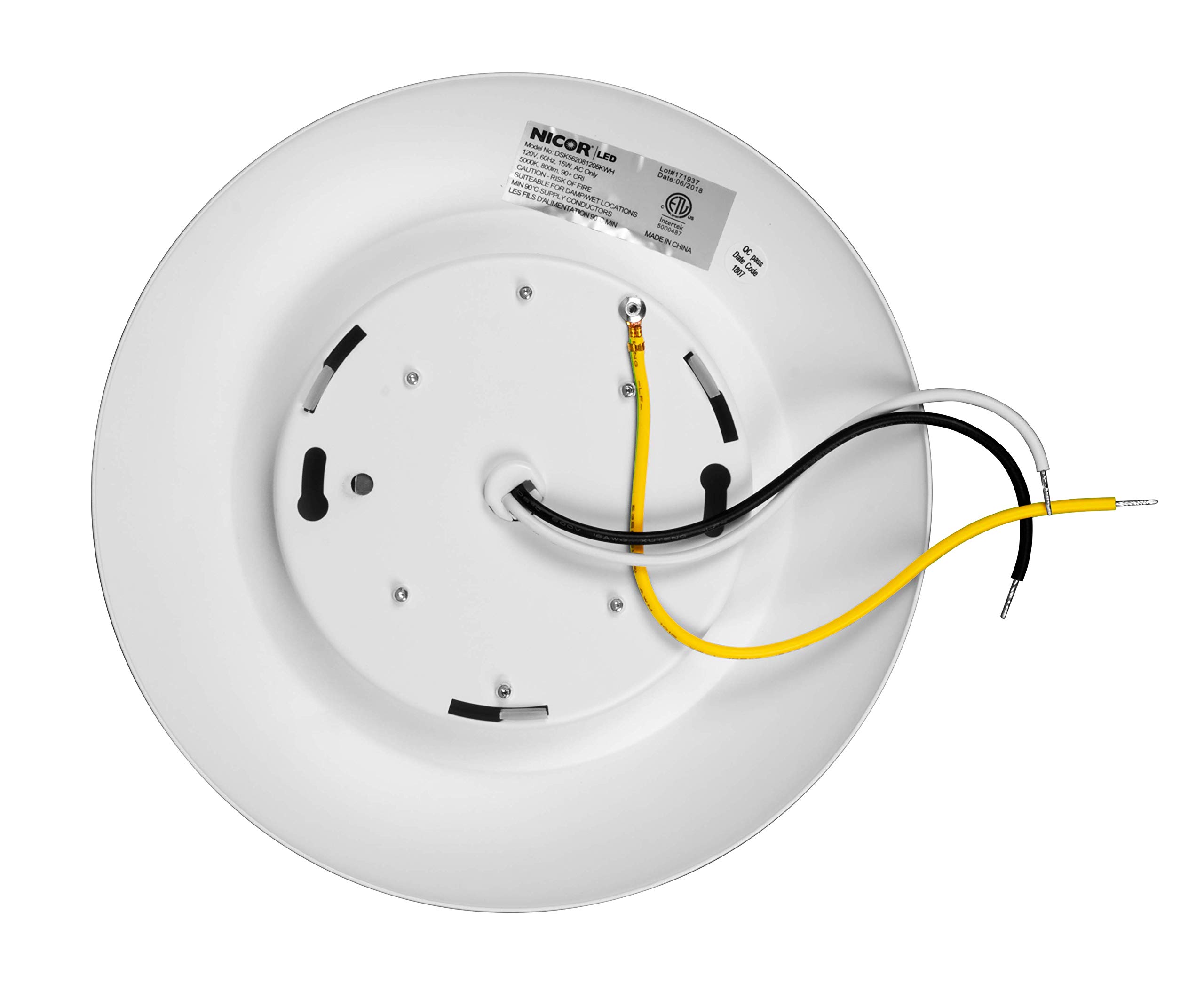 NICOR Lighting DSK562081203KWH LED Downlights, White