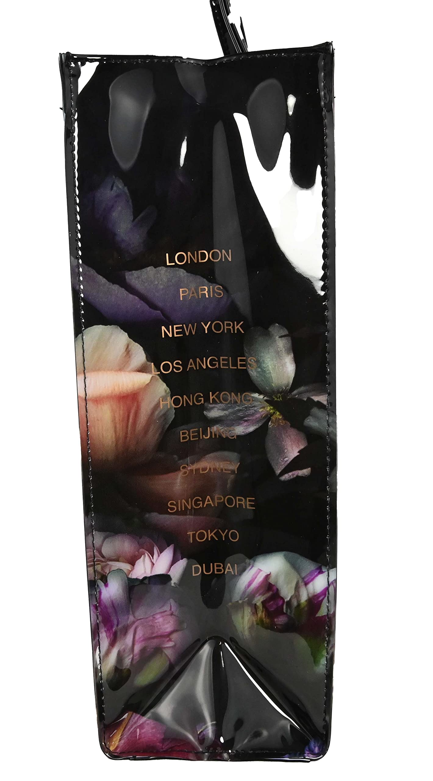 TED BAKER LONDON Large Shocon Flora Icon Tote Shopper Bag in Mid Grey, Black, One Size, Black