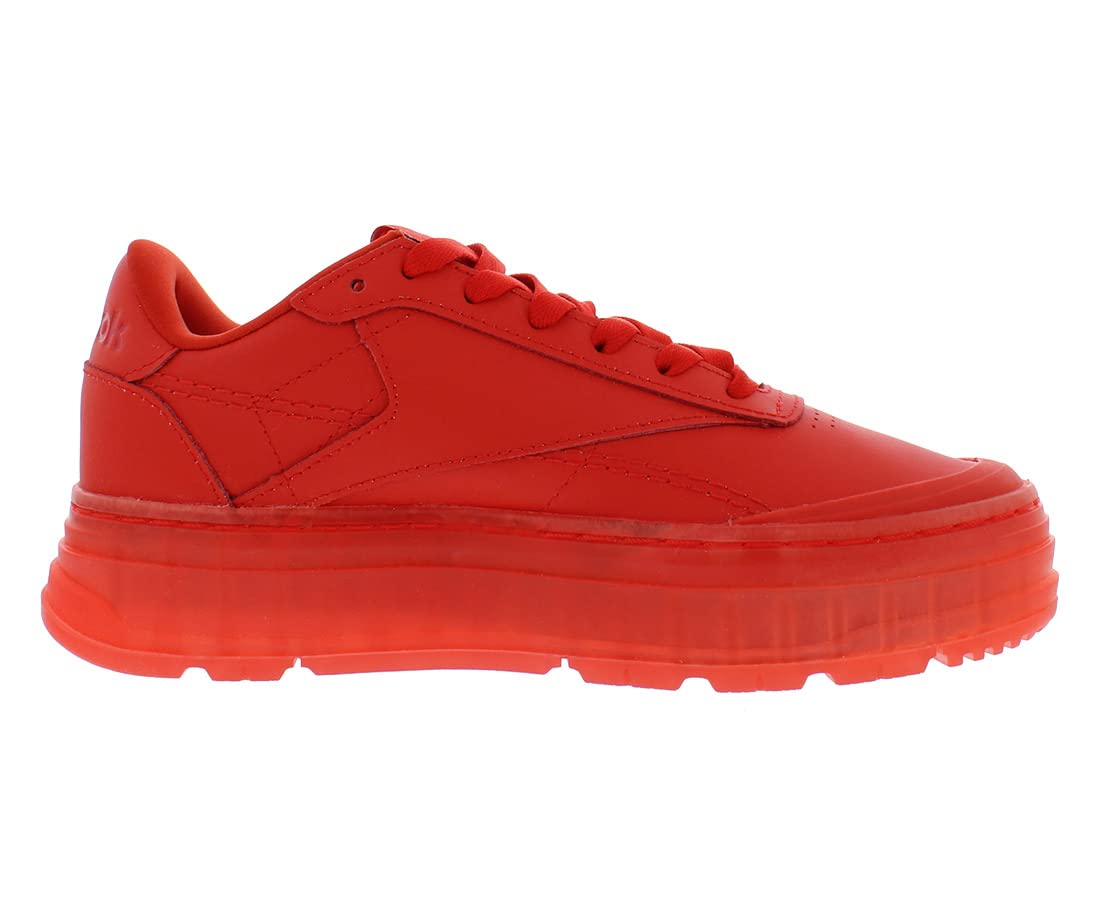 Reebok Women's Club C Double Geo Sneakers (Instinct Red/Instinct Red/Instinct Red, us_Footwear_Size_System, Adult, Women, Numeric, Medium, Numeric_8)