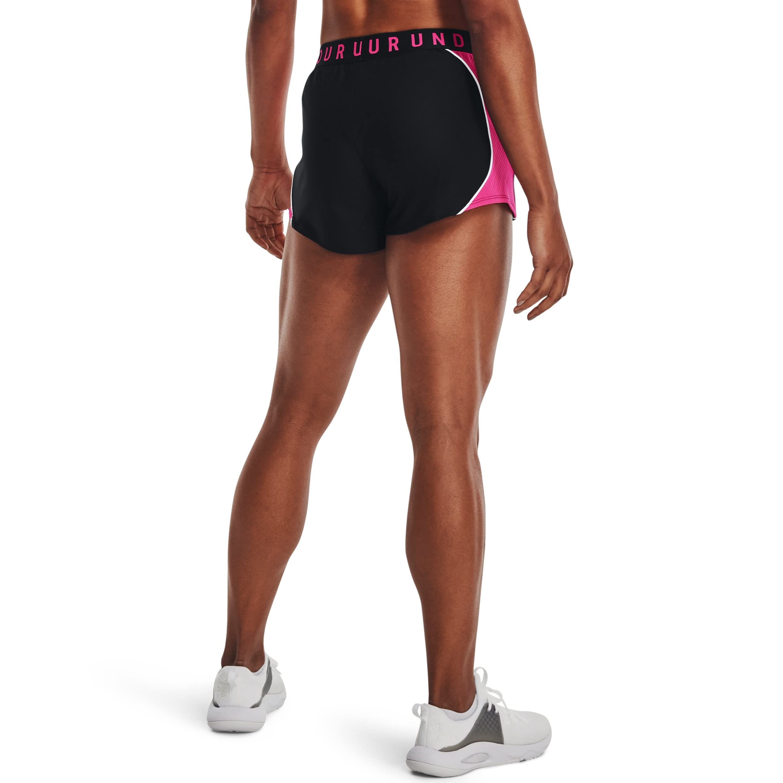 Under Armour Women's Play Up 3.0 Novelty Shorts, Black (002)/White, Medium