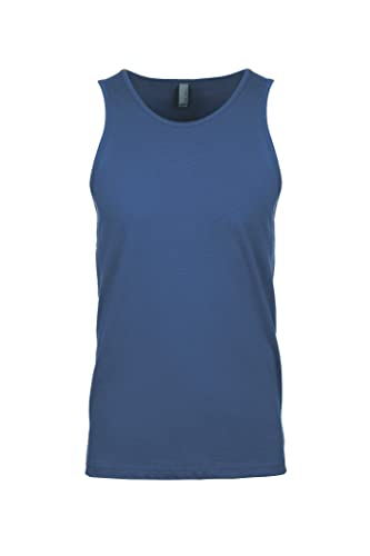 Next Level Apparel Men's Cotton Muscle Tank Top, Royal, Large