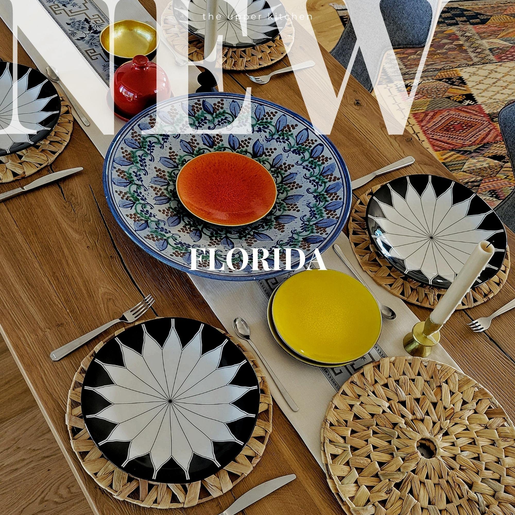 The Upper Kitchen Chargers for Dinner Plates β 14 inch Water Hyacinth Placemats, Woven Placemats, Rattan Chargers, Boho Charger Plates, Plate Chargers