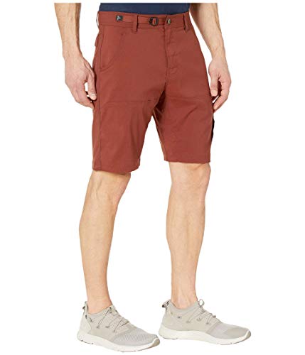 prAna Standard Mens Stretch Zion Short 12" Inseam, Maple, 35W x 12L
