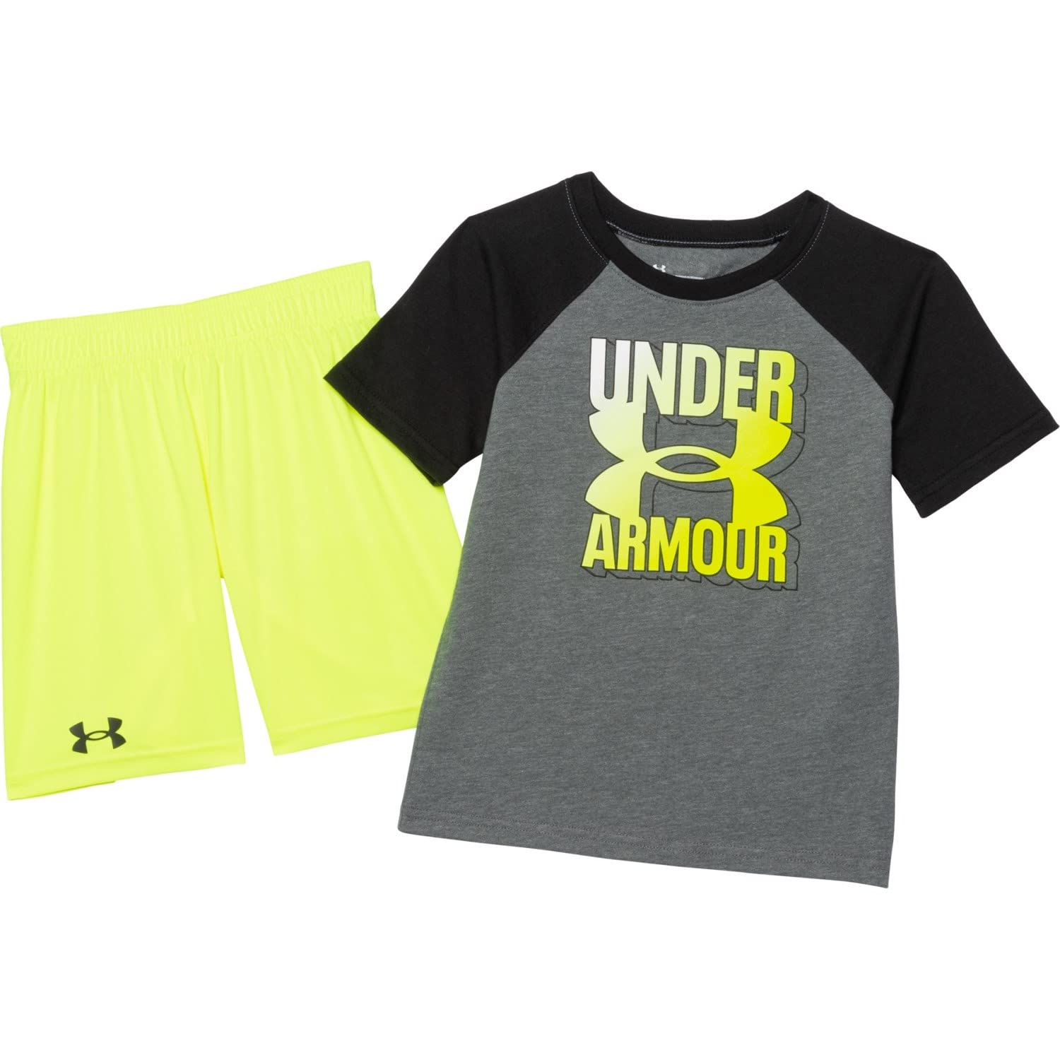 Under Armour Boys' Muscle and Tank Set (Pitch Gray 1, 7)