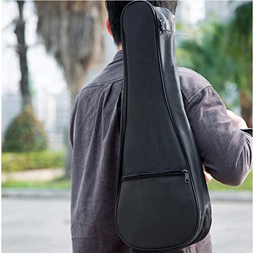 Ukulele Case, Black Ukulele Bag for 21 23 26 Inch Ukulele, Waterproof Durable Ukulele Padded Bag with Adjustable Straps for Concert, Soprano, Tenor (21 Inch)