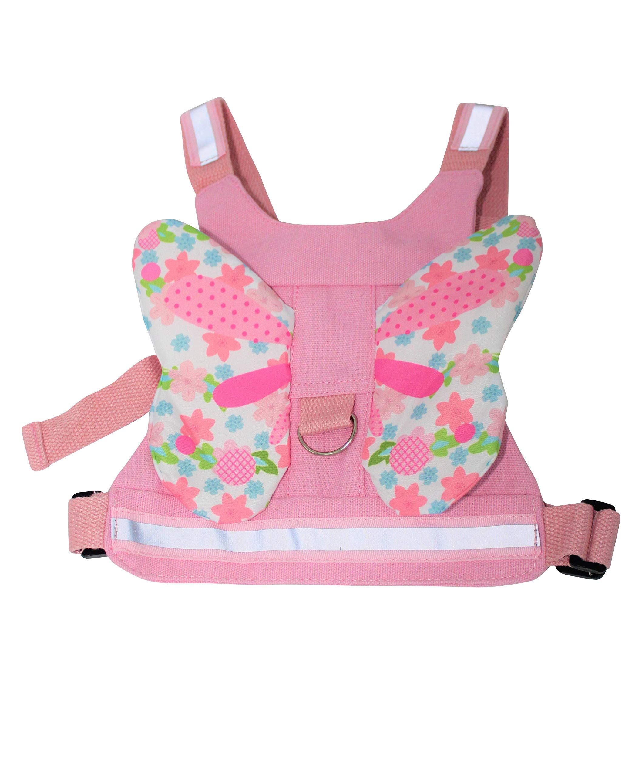 Premium and Adjustable Child Safety Harness | Safety Harness and Wrist Leash to Keep Child Safe | Light Reflective Strips ENSURES Visibility at Night (Pink)