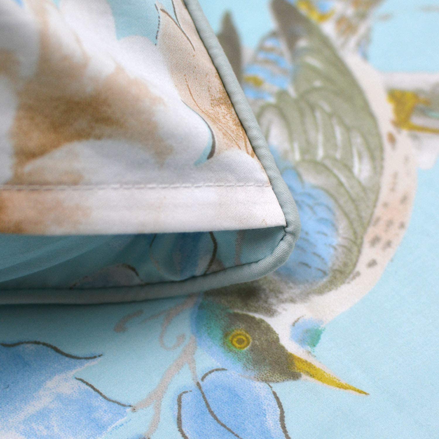 Usning White Floral Sheet Set Queen, 100% Egyptian Cotton Shabby Floral with Butterfly Pattern Printed, 800 Thread Count-Deep Pocket-Super Soft-Breathable Bed Sheets Set, 4-Piece Queen Size