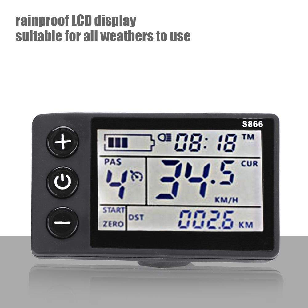 REOUG Motor Controller 36V-48V Waterproof LCD Display Panel Electric Bicycle Scooter Controller Kit (2#36V-48V)