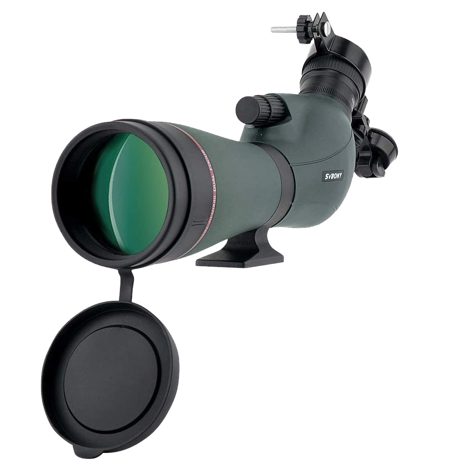 SVBONY SV406 20-60x80 Spotting Scopes with Phone Adapter Dual Focus Spotting Scope IPX7 Waterproof Spotter Scope Long Range Scope Sporting Scope for Birding Hunting Target Shooting