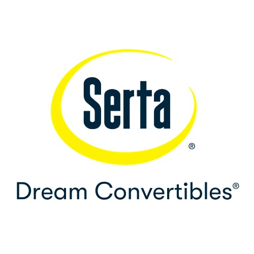 Serta Rane Vegan Leather Futon, 66.1" W x 33.1" D x 29.5" H, Dark Gray