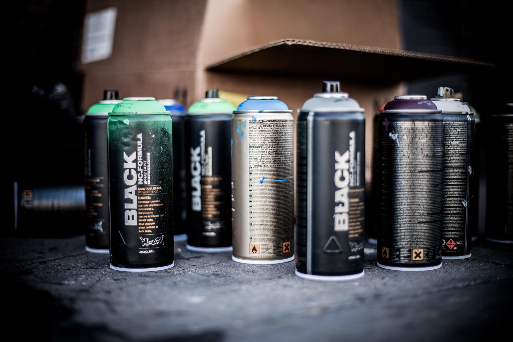 Montana Cans Montana BLACK 600ml Color, High Pressure, Silver Spray Paint