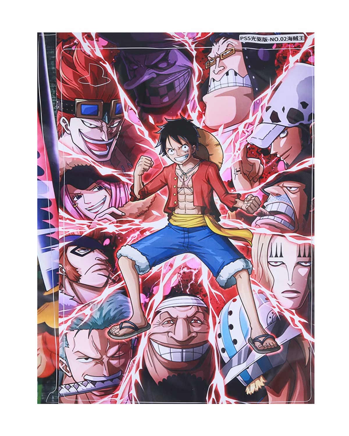 ZOA PS5 Disc Edition Anime Skin, Anime Console and Controller Vinyl Cover Skins, Compatible with Playstation 5