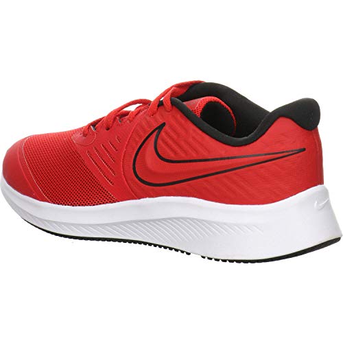Nike Unisex-Child Star Runner 2 (GS) Sneaker, University Red/Black-Volt, 5.5Y Youth US Big Kid