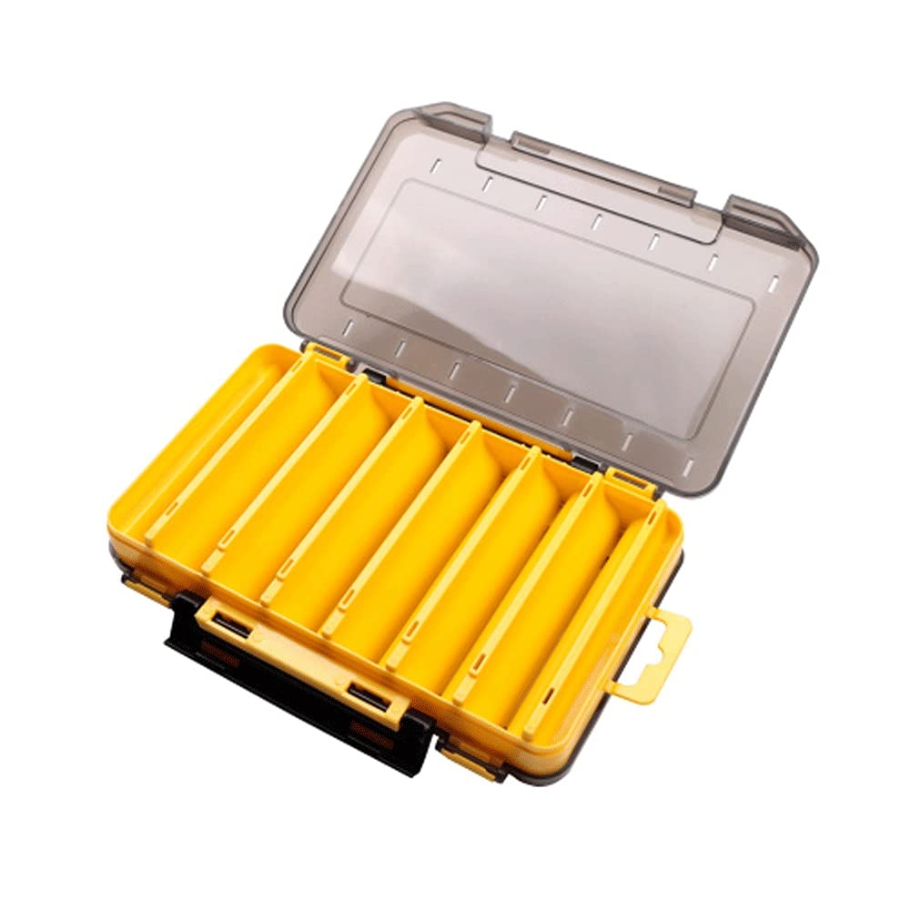UXZDX CUJUX Double-Layer Plastic Fishing Bait Box Double-Layer Fishing Tackle Box Double-Sided Fishing Tackle Box
