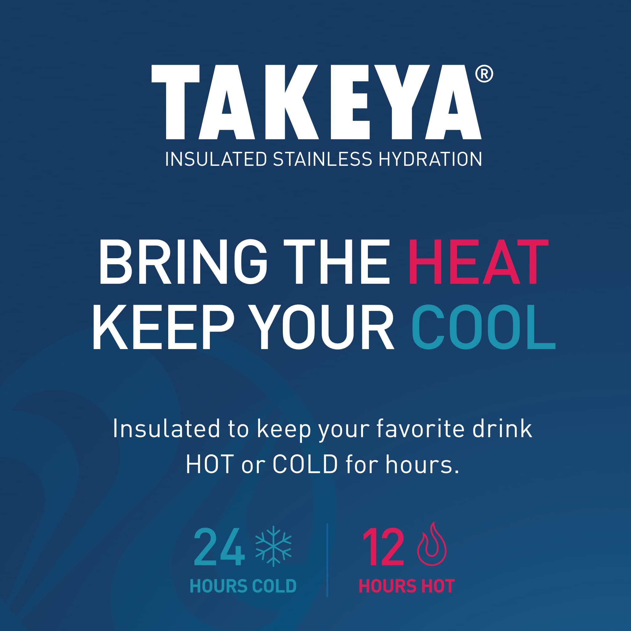 Takeya Actives 24 oz Vacuum Insulated Stainless Steel Water Bottle with Spout Lid, Premium Quality, Watermelon