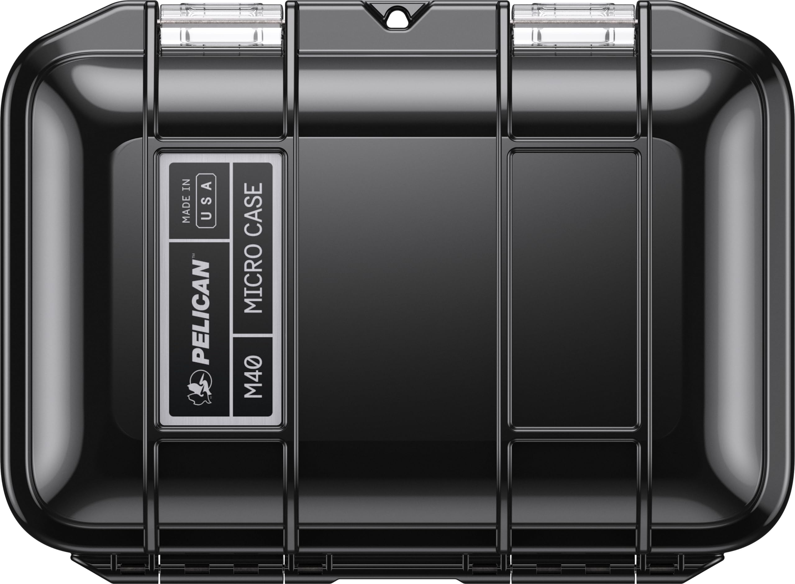 Pelican M40 Micro Case - Waterproof Case (Dry Box, Field Box) for iPhone, GoPro, Camera, Camping, Fishing, Hiking, Kayak, Beach and More (Black)