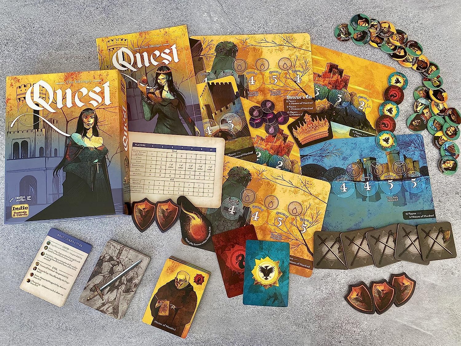 Quest - by Indie Boards and Cards -Social Deduction Board Game