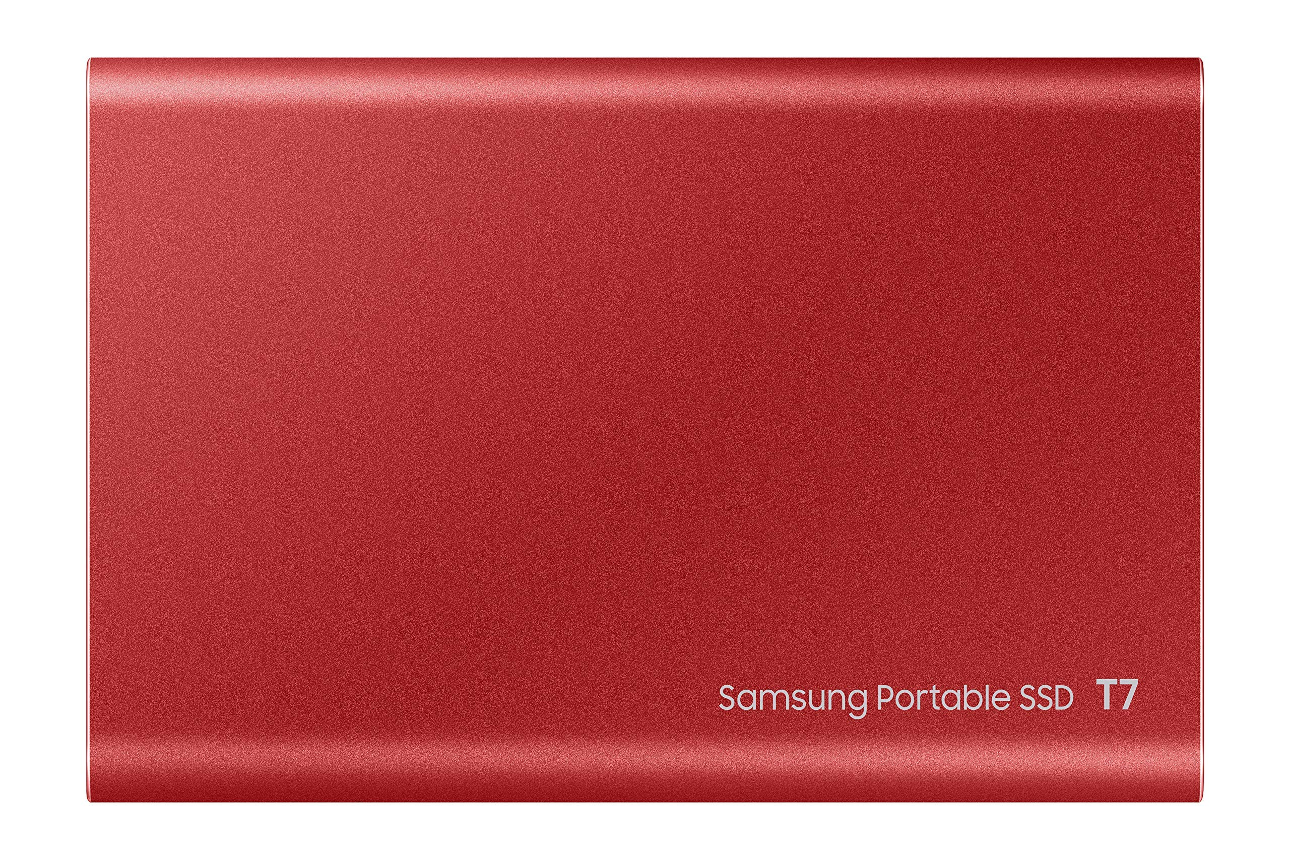 Samsung Portable SSD T7 500GB USB 3.2 External Solid State Drive Red (MU-PC500R) (Renewed)
