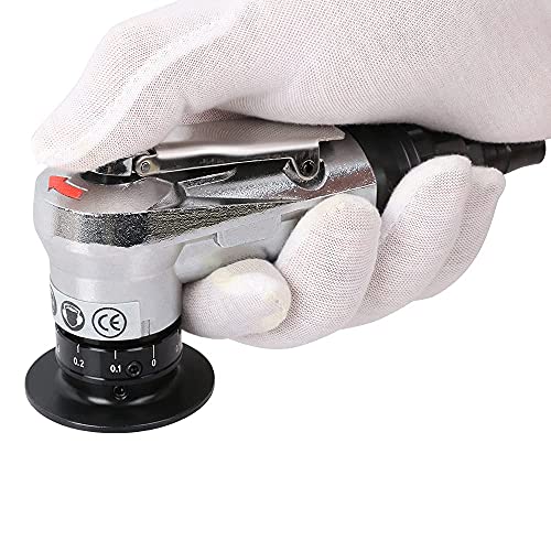 YKLP Mini Pneumatic Chamfering Machine, Portable Handheld 45 Degree Arc Air Beveling Machine with 1/4 Inch Air Inlet for Trimming and Deburring