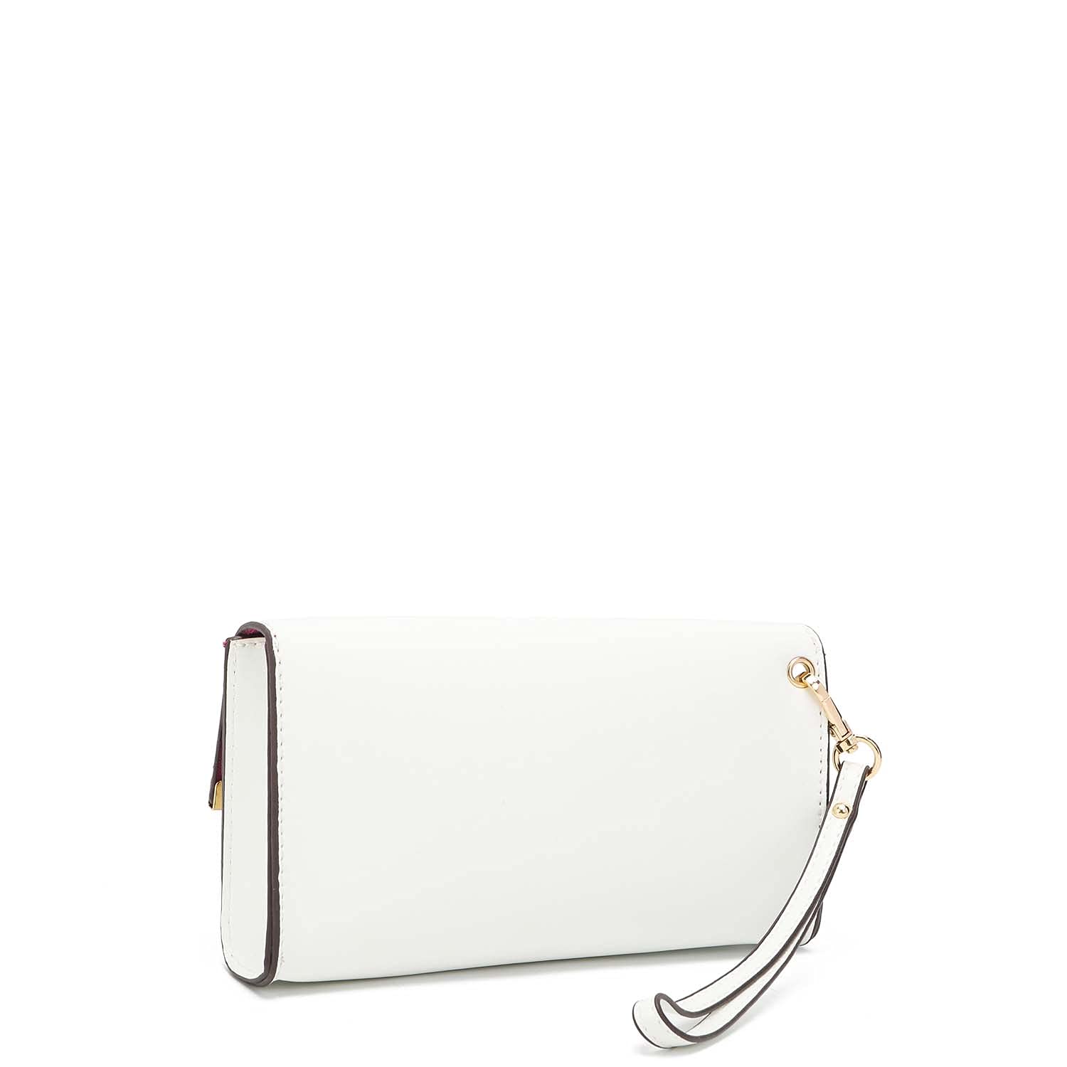 Nicole Lee Natalia 3 Piece Set (Shopper, Mini Satchel Crossbody, Clutch) (WHITE)