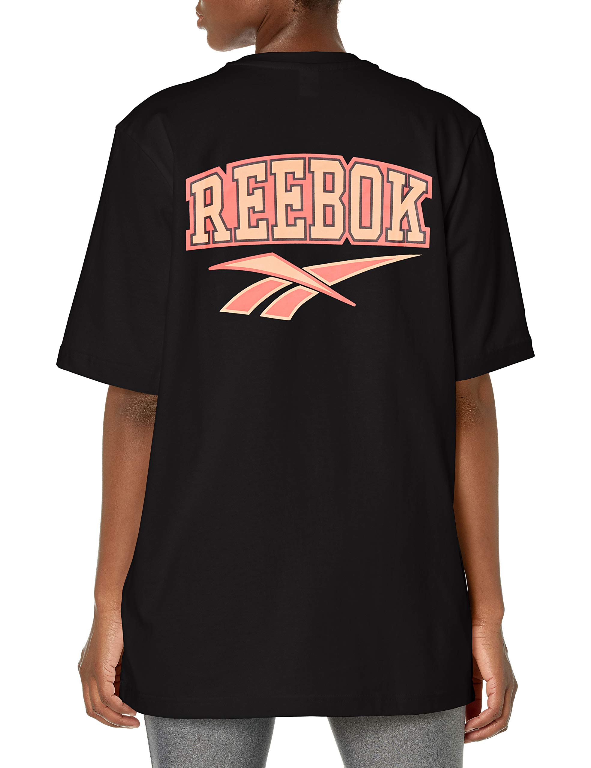 Reebok Classics Logo Bball Tee, Black, L