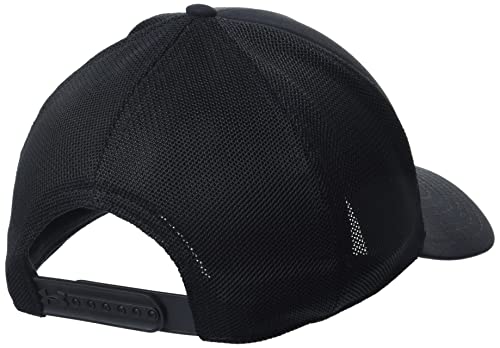 Under Armour Men's Freedom Trucker Hat , (001) Black / Black / Steel, One Size Fits All