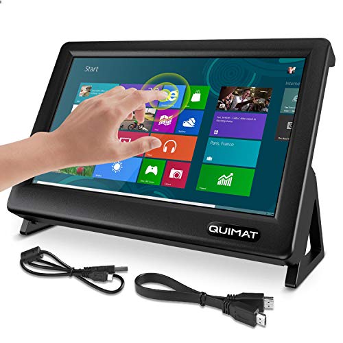 Quima Raspberry Pi Touch Screen 7 Inch Display Monitor 1024X600 LCD TFT HDMI with Protective Case for Raspberry Pi 4 3 2 1 Model B B+ A
