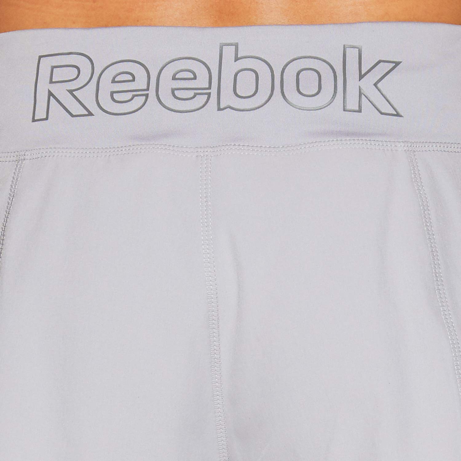Reebok Women's Athletic Workout Shorts - Gym Training & Running Short - 3 Inch Inseam - All Day Silver Sconce, X-Large