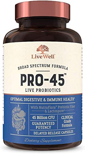 PRO45: #1 Clinical Grade Probiotic Formula 90 Day Supply (1 Pack)